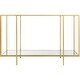 Alecsis Glass Two-Tier 30-inch Console Table - Bed Bath & Beyond - 34440495