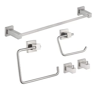 Cube 5-Piece Bathroom Hardware Set - Bed Bath & Beyond - 38962142