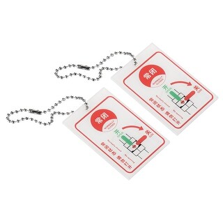 2pcs Valve Identifier Tag Normally Closed Sign Labeling Holder, Red on ...