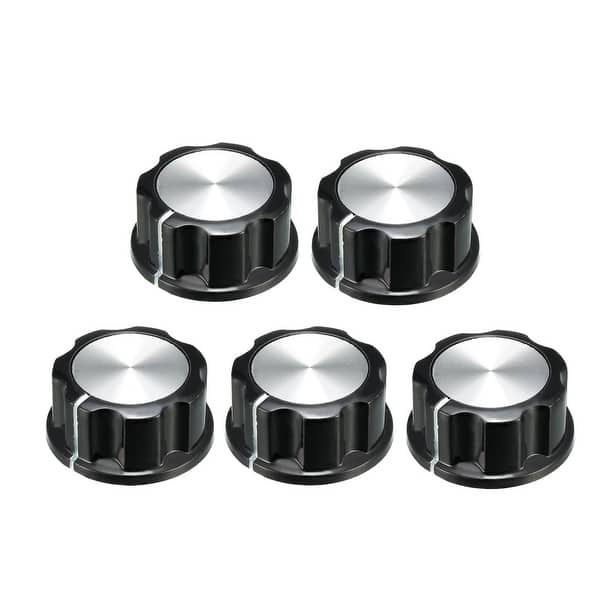 5Pcs 33x15.5mm Top Potentiometer Volume Control Rotary Knobs - Black ...