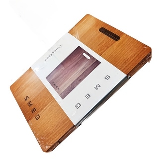 Smeg Wooden Cutting Board Single-Sided Square 33x23CM - Bed Bath ...