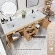 Palos Bath Vanity with Grain Composite Stone Top without Mirror - Bed ...