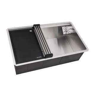 Ruvati RVH8512 Ibiza 32" Undermount Single Basin Stainless Steel - Bed ...