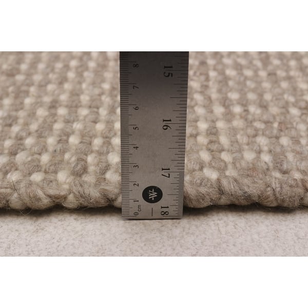 ECARPETGALLERY Braid weave Sienna Taupe Wool Rug - 5'0 x 8'0 - Bed Bath ...