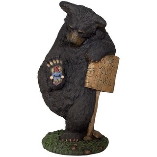 Design House Wipe Your Paws 24" Bear Lawn Decoration - Bed Bath ...