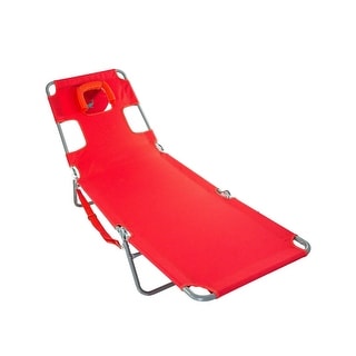 Chaise Lounge Folding Portable Sunbathing Poolside Beach Chair - Bed ...