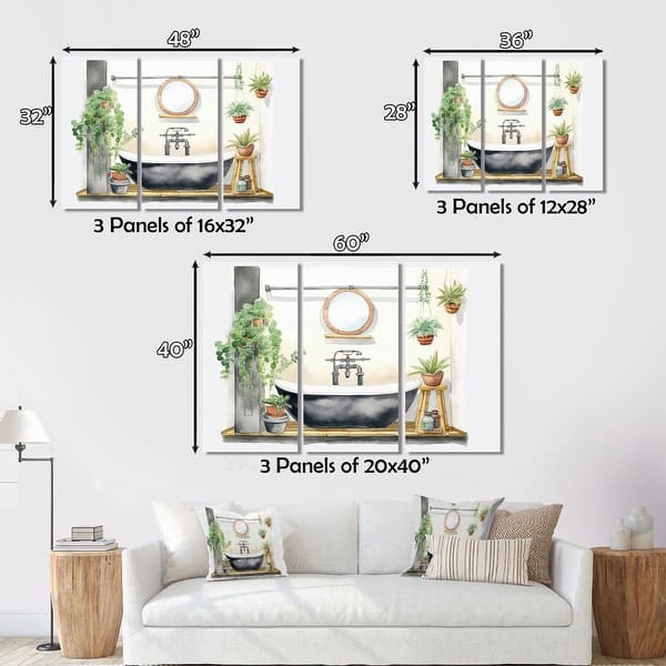 bathroom print set