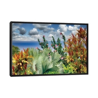 iCanvas "Tropical Gardens II" by Dennis Frates Framed Canvas Print ...