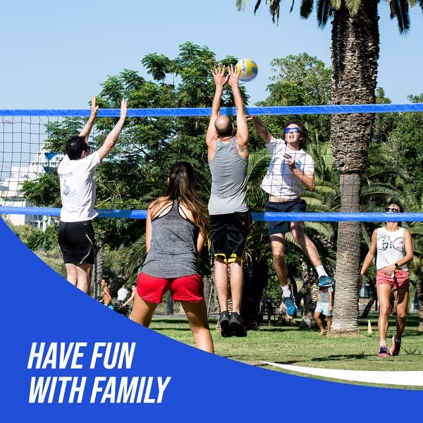 backyard volleyball setup