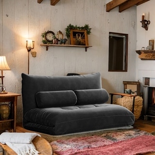 Adjustable Folding Futon Sofa 43W 25D 23H - Bed Bath & Beyond - 39107022