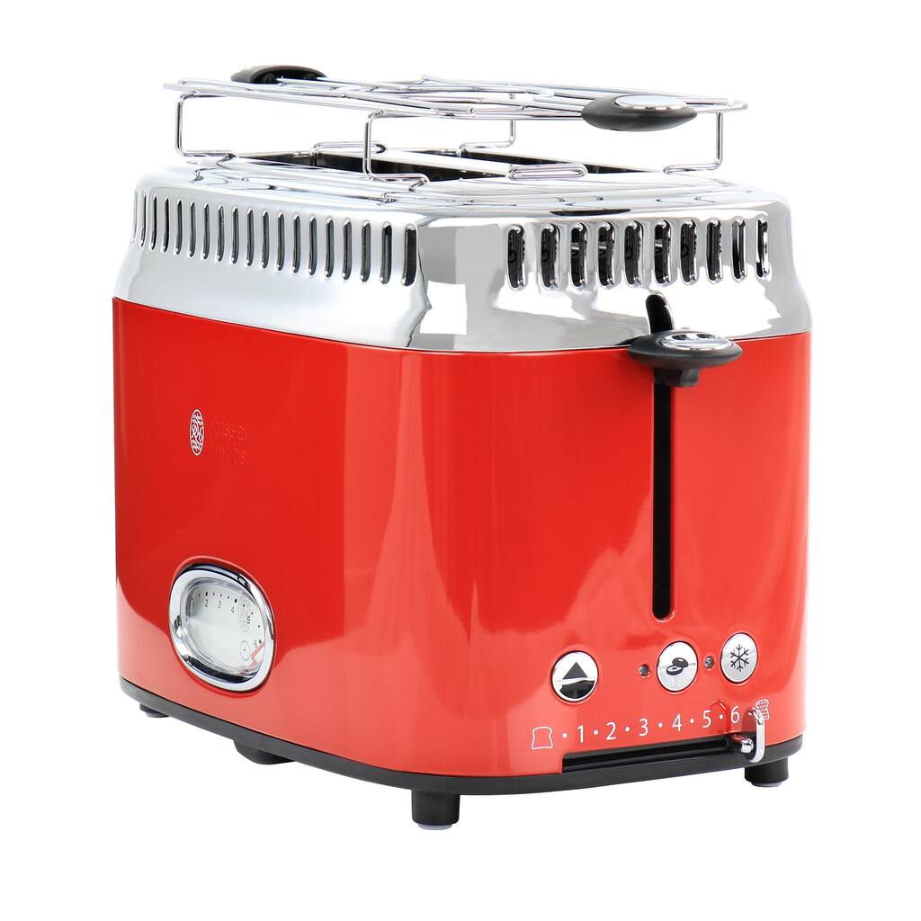 Russell Hobbs Retro Style 2 Slice Toaster in Red - Overstock - 31526422