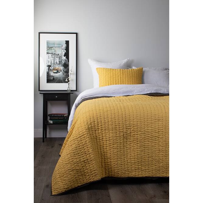 Allen Cotton/Linen Quilt Set - Overstock - 31873830