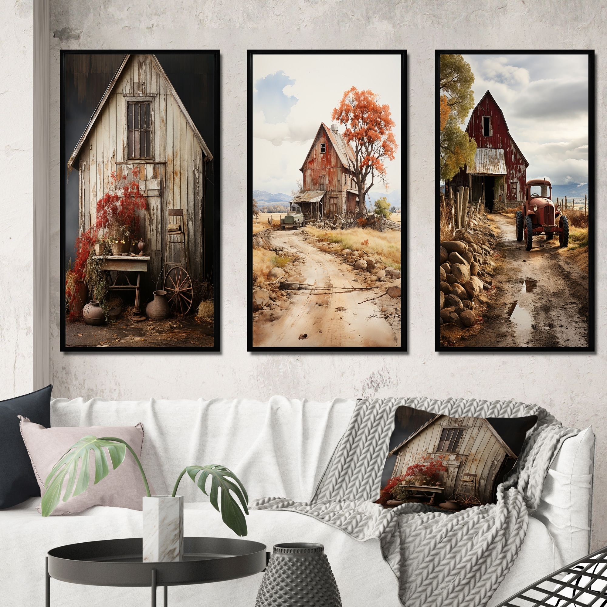 Red Farmhouse Wall Art Sets - Bed Bath & Beyond