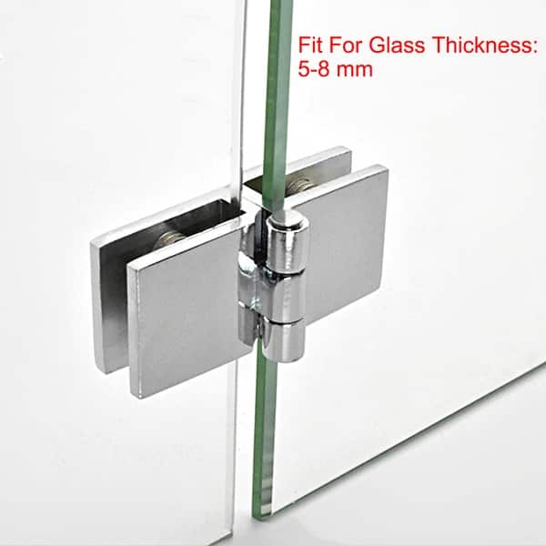 Glass Hinge Adjustable 180 Degree Clamp for 5-8mm Thickness 4pcs ...
