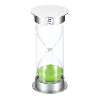 40 Minute Sand Timer, Sandy Clock Count Down Sand Glass, Green Sands ...