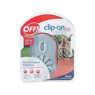 Off 71703 Clip-On Battery Operated Mosquito Fan Circulated Repellent ...