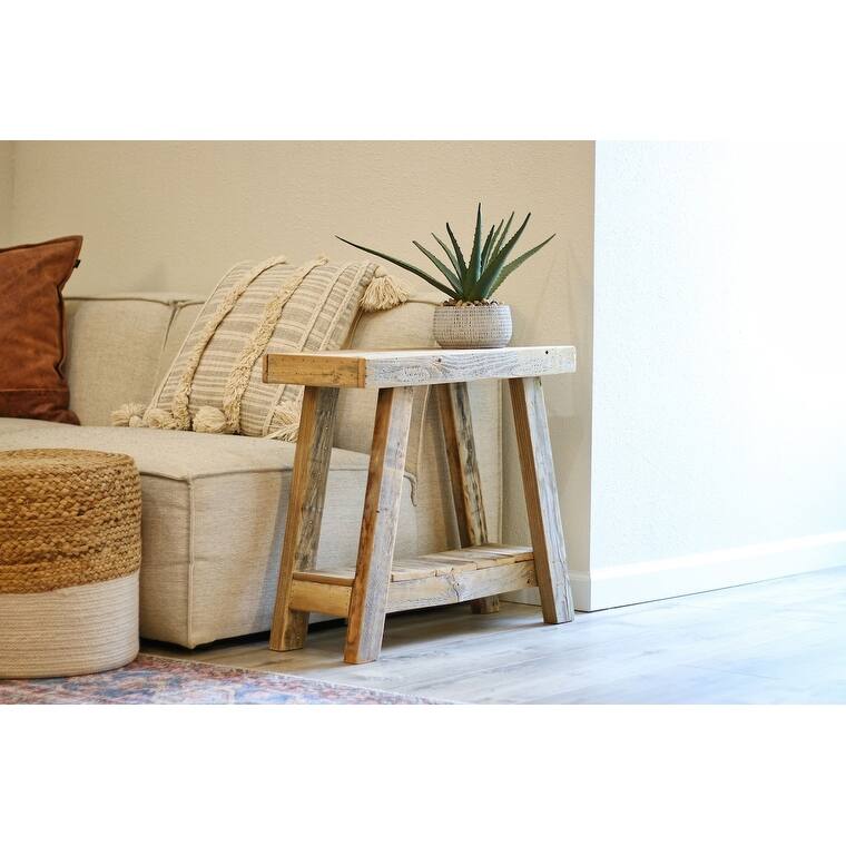26x10x23 Aztec A Frame Side Table (Natural) - On Sale - Overstock ...