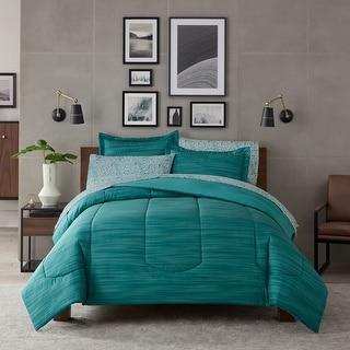 Nine West Delano Striye Stripe 7 pc Bedding Set - Bed Bath & Beyond ...