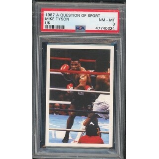 Mike Tyson 1987 A Question of Sport UK Boxing Rookie Card RC Graded PSA ...