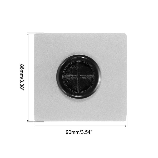 Grommet Wall Plate PC with 1.2 Inch Rubber Cable Pass Through Grey ...