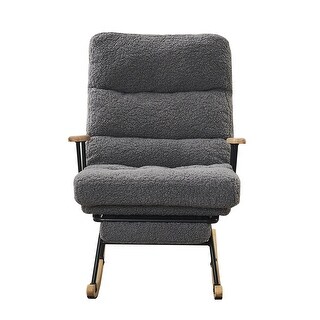 Modern Teddy Gliding Rocking Chair with High Back - Bed Bath & Beyond ...