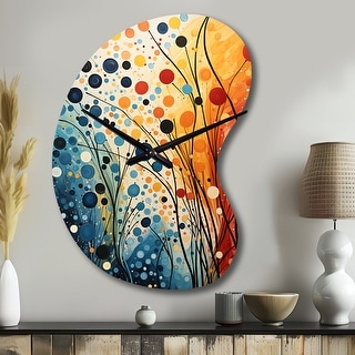 Colorful Mid Century Dynamic Duality III - Abstract Midcentury Wall ...