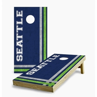 Seattle Seahawks Multi Stripe Regulation 2x4 Cornhole Game Set - Bed ...