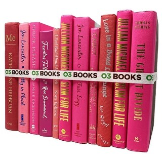 Pink Decorative Books - N/A - Bed Bath & Beyond - 39968298