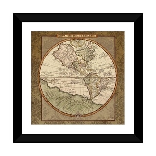 iCanvas "Damask World Map I" by Elizabeth Medley - Bed Bath & Beyond ...