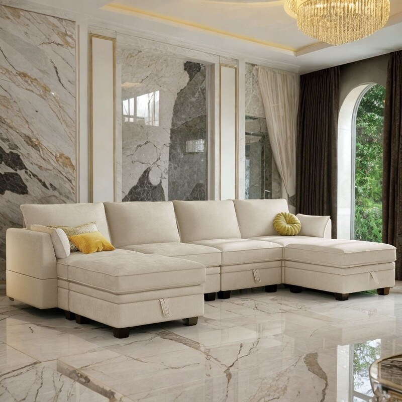 Transitional, U-Shape Sectional Sofas - Bed Bath & Beyond