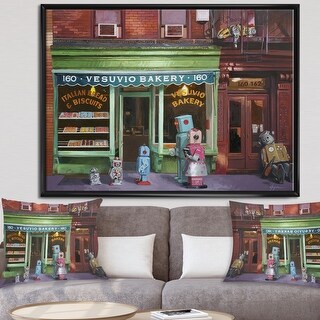 Designart "Lost And Found" Modern & Contemporary Framed Canvas Artwork ...