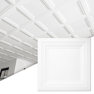 Art3d 2 x 2ft. Drop Ceiling Tile,PVC Ceiling Panel,12Pcs,48sq ft - Bed ...