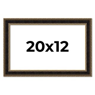 20x12 Frame Gold Antique Vintage Sold Wood Picture Frame | 1.75 Inch ...