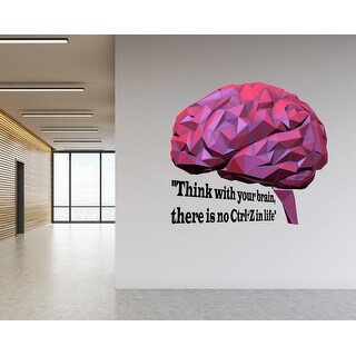 Think With Your Brain Inspirational Wall Decal - Bed Bath & Beyond ...