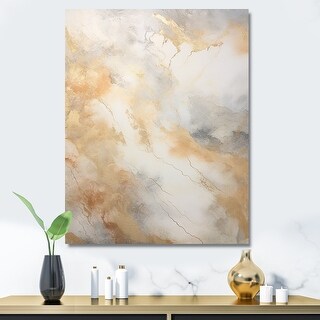 Designart "Gold White Marble Geode Magic V" Marble Wall Decor - Bed ...