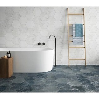 Apollo tile 9" x 11" Zenith Matte Soft White Porcelain Tile (8.07 sq ft ...