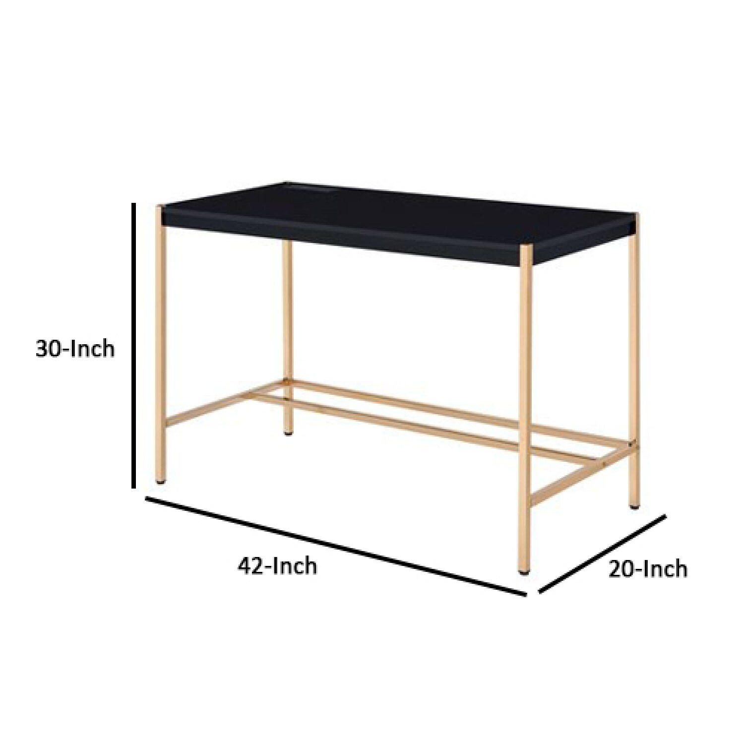 Black and rose gold desk store