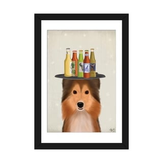 iCanvas "Shetland Sheepdog Beer Lover" by Fab Funky - Bed Bath & Beyond ...
