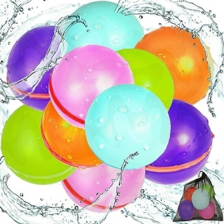 10pcs Reusable Water Balloons Quick Fill Splash Balls Refillable Water ...