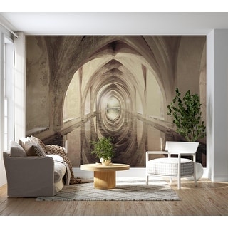 3D Illusion Non-pasted Wallpaper Wall Mural - Magical Corridor - Bed ...