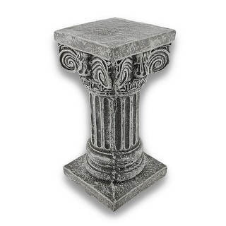 Solid Concrete Roman Pillar Mini Statue Pedestal - 8.25 X 4 X 4 inches ...