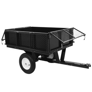 Heavy Duty Dump Truck Garden Utility Trailer Farm Cart with Removable ...