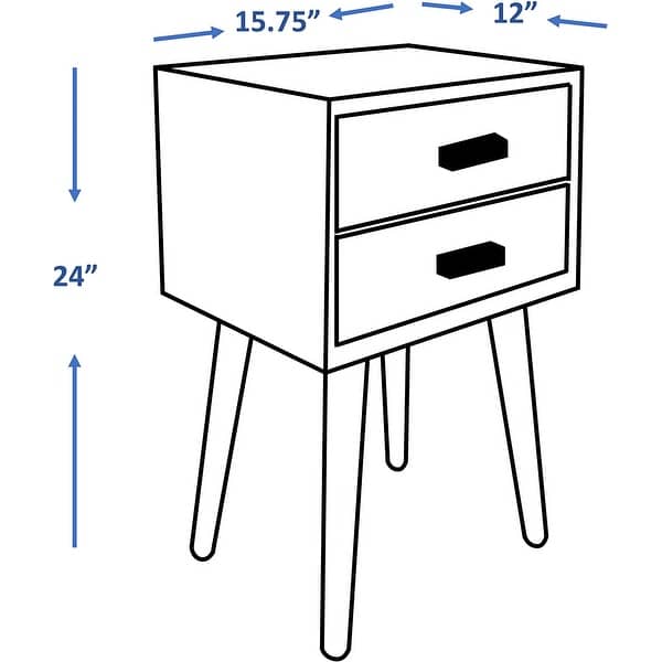 Hartford Two Drawer Side Table - Bed Bath & Beyond - 30387411