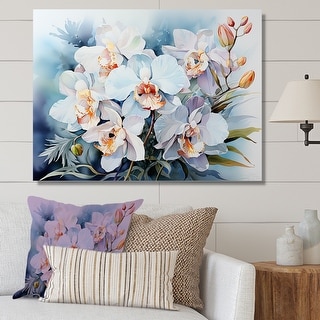 Designart "Gray Orchids On The Beach " Orchids Wall Art - Bed Bath ...