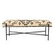 Sevita Black/Cream Southwestern Indoor Bench - 48" L x 18" W x 18" H ...