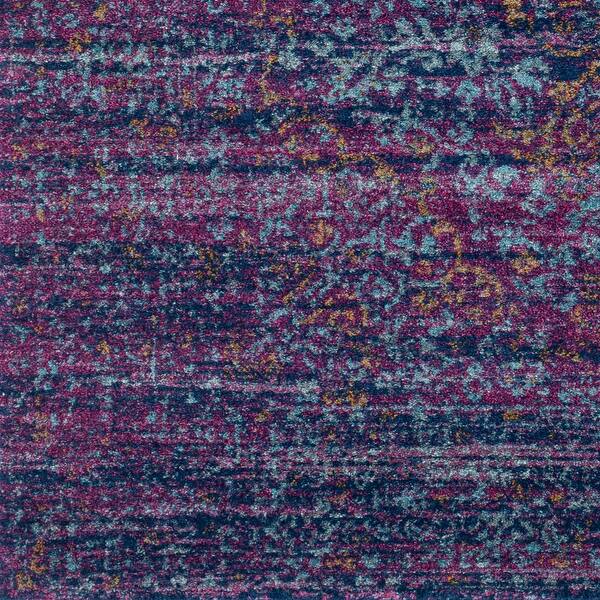 Haute-Hali Persian Distressed Purple/Blue Area Rug - 7'10" x 10'3" - On ...