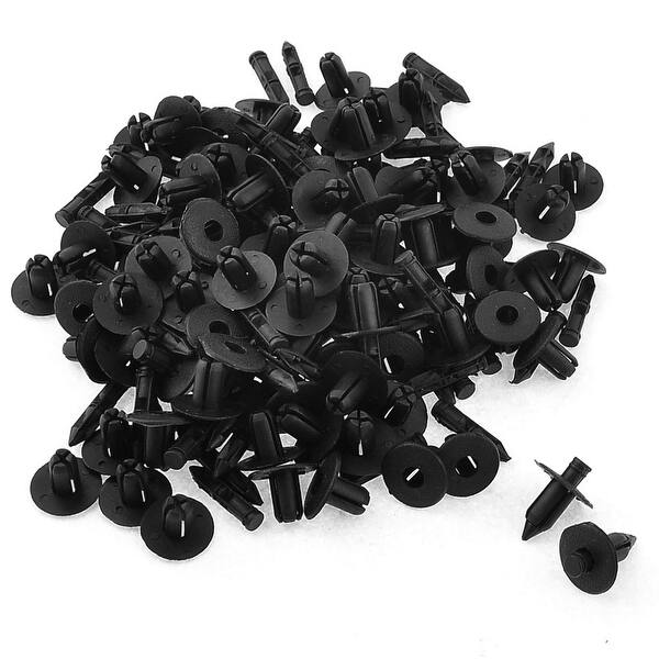 50pcs Car Fender Black Plastic Trim Boot Rivets Push Fastener 15x20x7mm ...