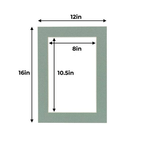 12x16 Mat for 8.5x11 Photo - Seafoam Green Matboard for Frames ...
