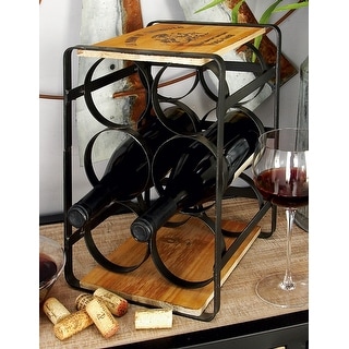 Black Iron Farmhouse Wine Rack 13 x 10 x 9 - 10 x 9 x 13 - Bed Bath ...