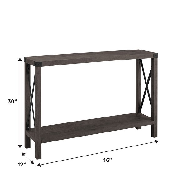Middlebrook 46 inch X frame Farmhouse Entry Table On Sale Bed Bath Beyond 22831104